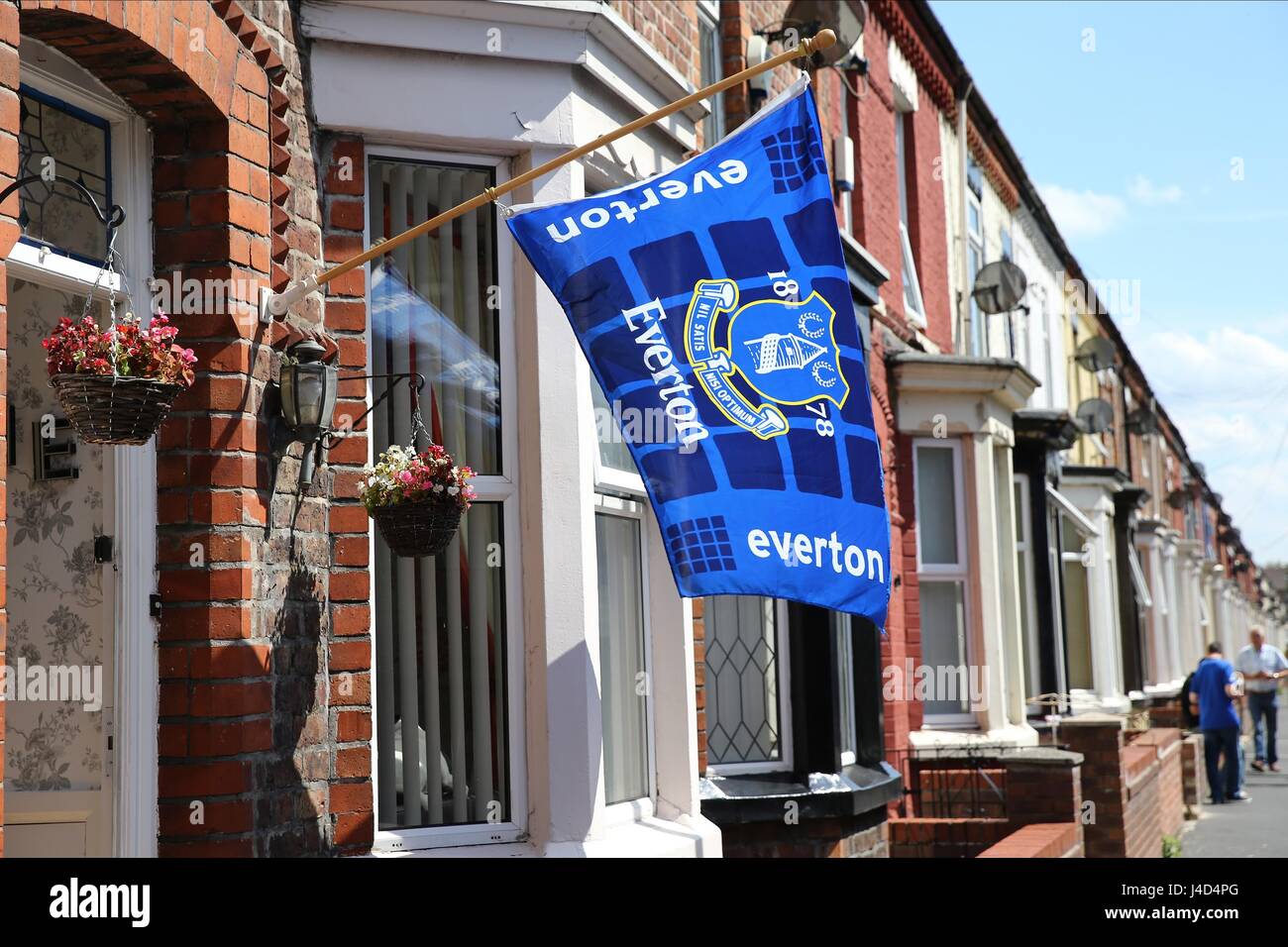 EVERTON FLAG FLYING FROM FLAG EVERTON V WATFORD GOODISON PARK EVERTON ...