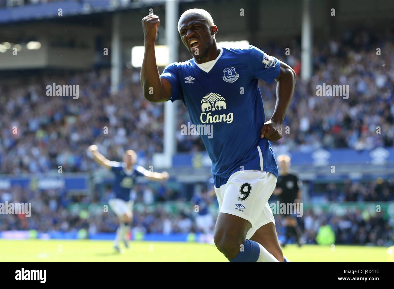 AROUNA KONE CELEBRATES GOAL EVERTON V WATFORD GOODISON PARK EVERTON ...