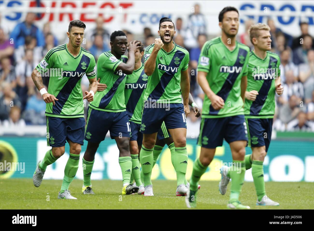 GRAZIANO PELLE CELEBRATES GOAL NEWCASTLE UNITED FC V SOUTHAMP ST JAMES ...