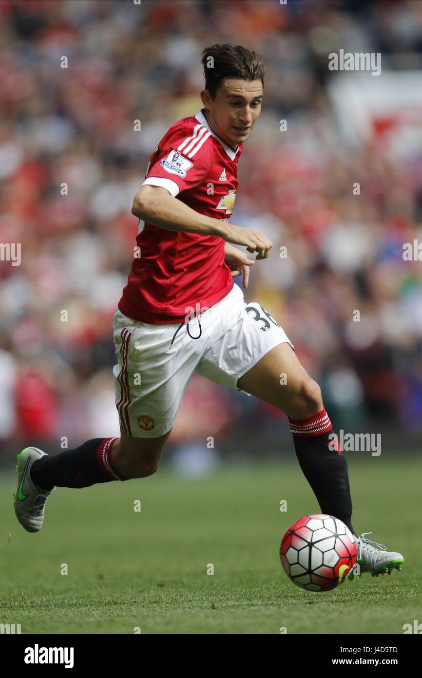 MATTEO DARMIAN MANCHESTER UNITED FC OLD TRAFFORD MANCHESTER ENGLAND 22 ...