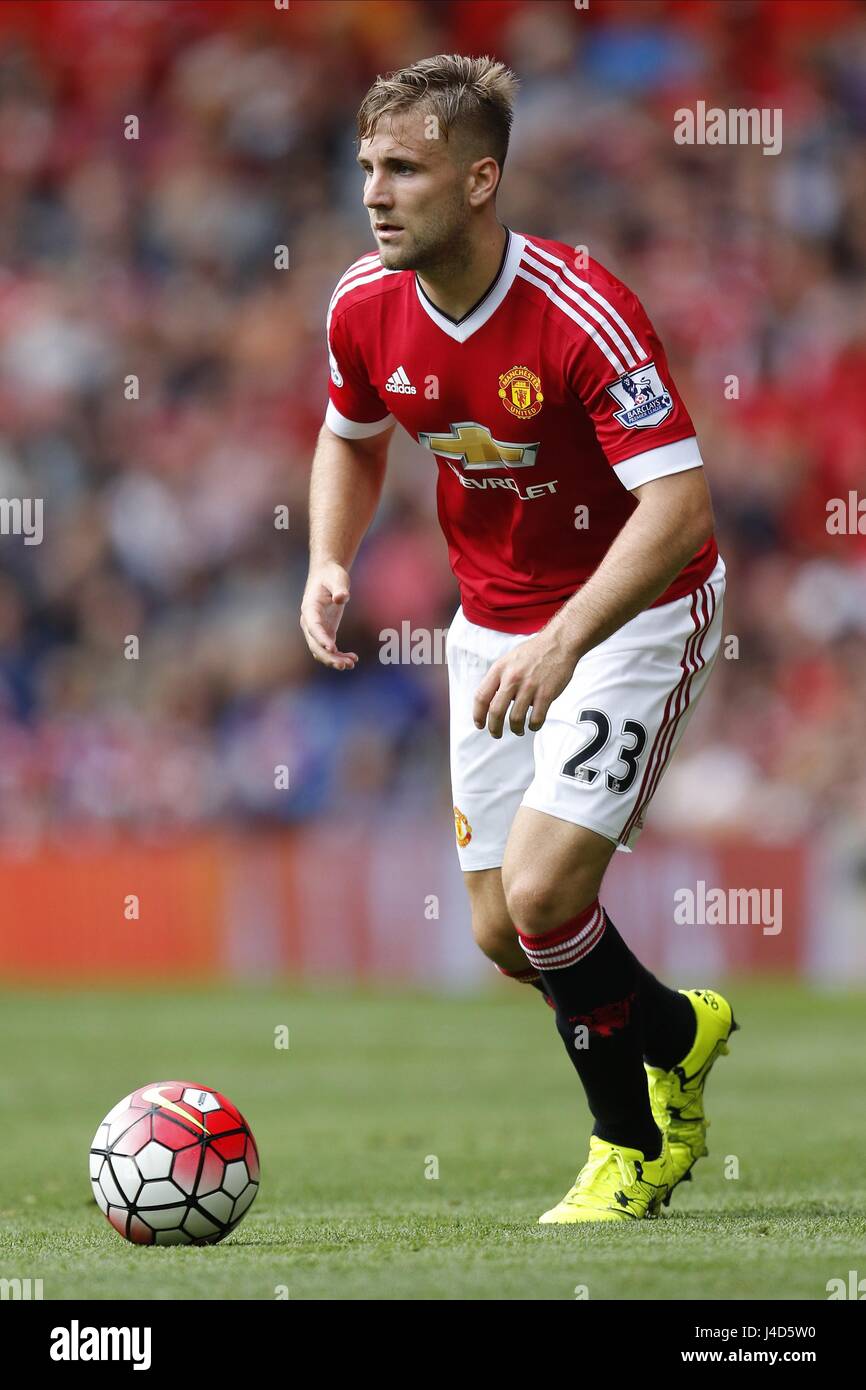 LUKE SHAW MANCHESTER UNITED FC OLD TRAFFORD MANCHESTER ENGLAND 22 ...