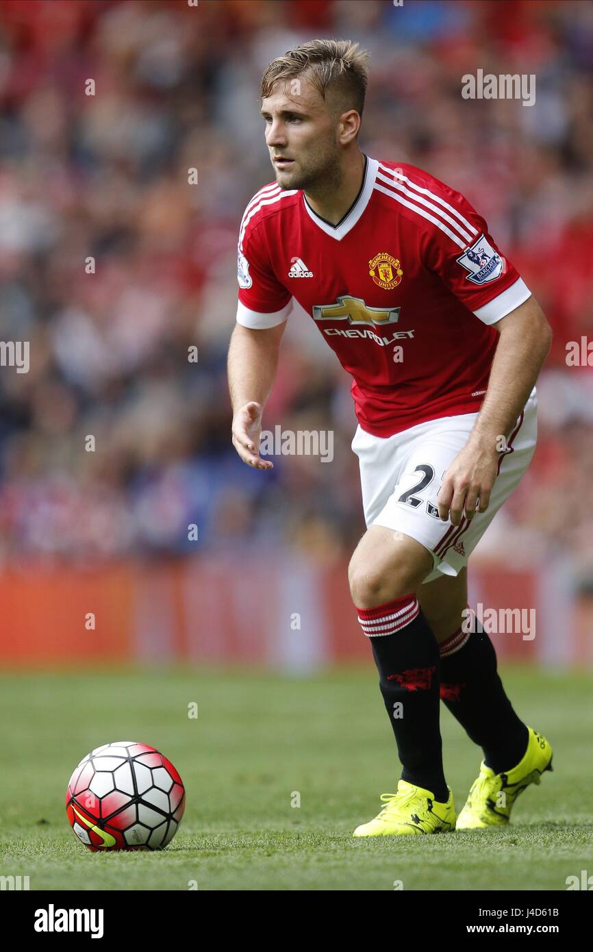 LUKE SHAW MANCHESTER UNITED FC MANCHESTER UNITED FC OLD TRAFFORD ...