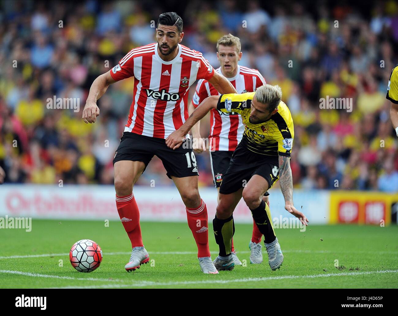 GRAZIANO PELLE OF SOUTHAMPTON WATFORD V SOUTHAMPTON VICARAGE ROAD ...