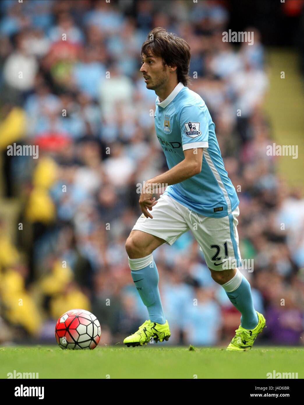 DAVID SILVA MANCHESTER CITY FC MANCHESTER CITY FC ETIHAD STADIUM ...