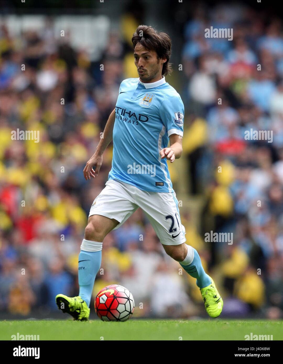 DAVID SILVA MANCHESTER CITY FC MANCHESTER CITY FC ETIHAD STADIUM ...