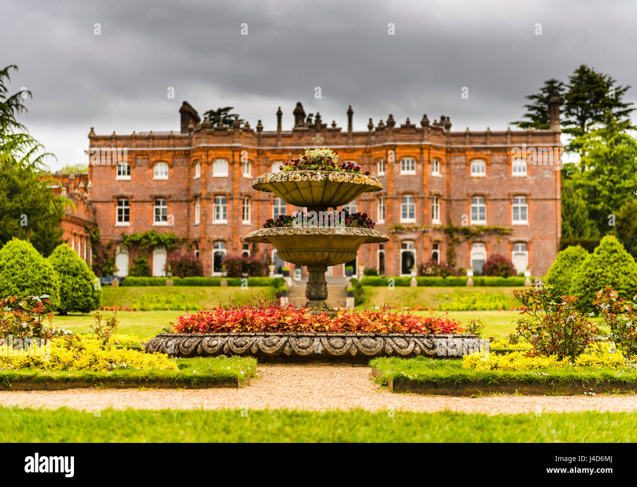 Stormy day at Hughenden house and parterre, Buckinghamshire, UK Stock ...