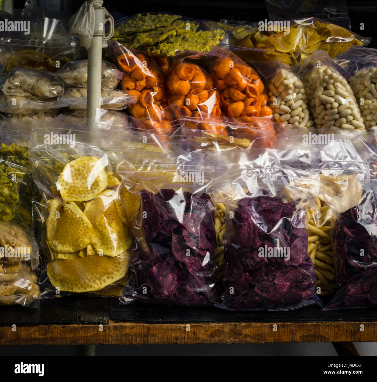 traditional snacks with various kind of cracker photo taken in Bogor ...