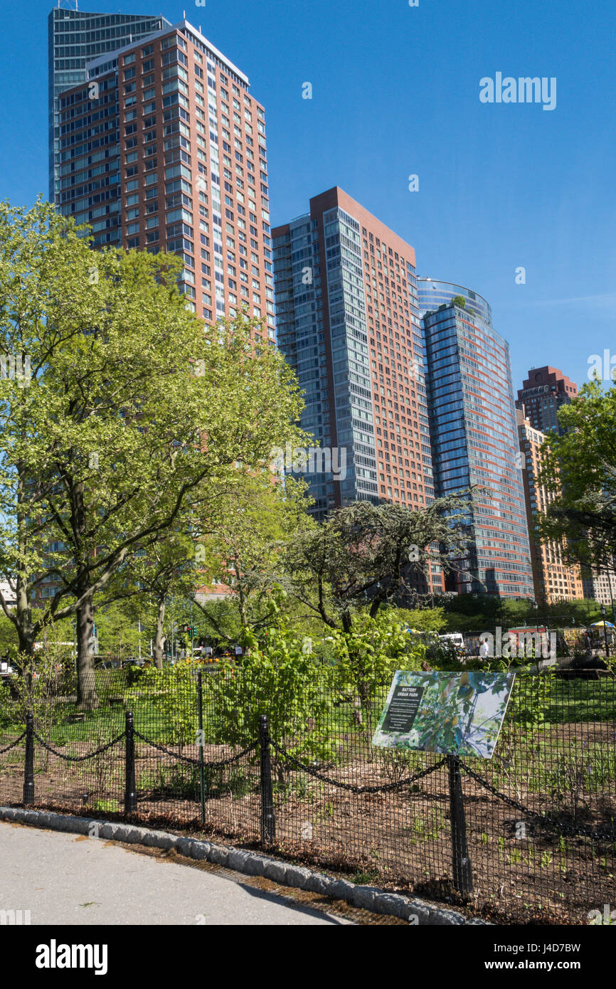 Battery Park City in New York City, USA 2017 Stock Photo - Alamy