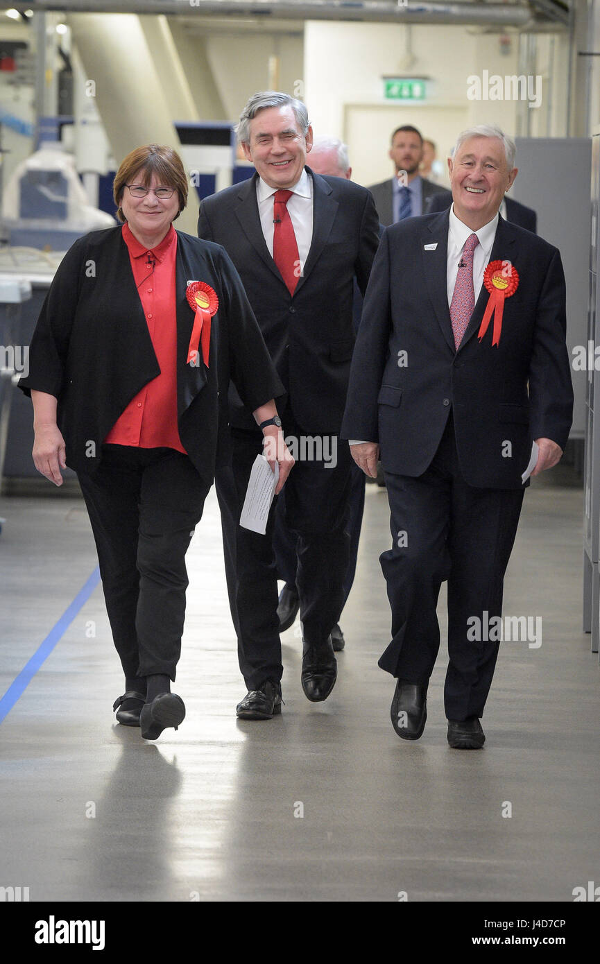 Former Prime Minster Gordon Brown arriving at Coventry University with ...