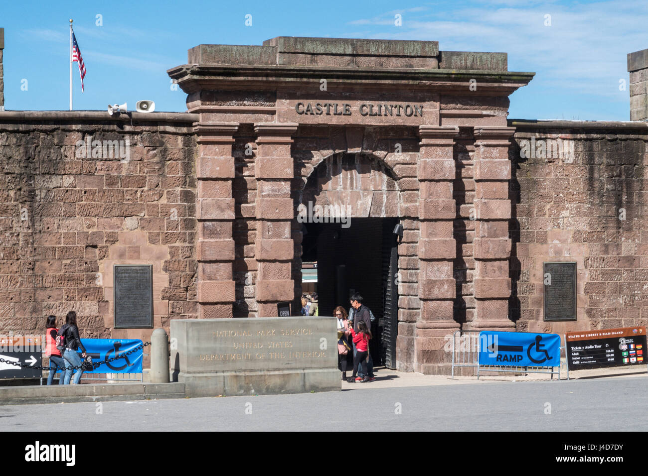 Battery Park, Castle Clinton, New York City, USA Stock Photo - Alamy