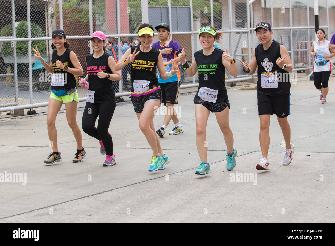 BANGKOK THAILAND - MAY 29 : sport and healthy people running in bangkok ...