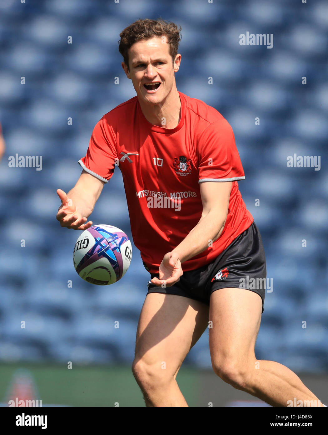 Gloucester's Billy Burns during the captain's run at BT Murrayfield ...
