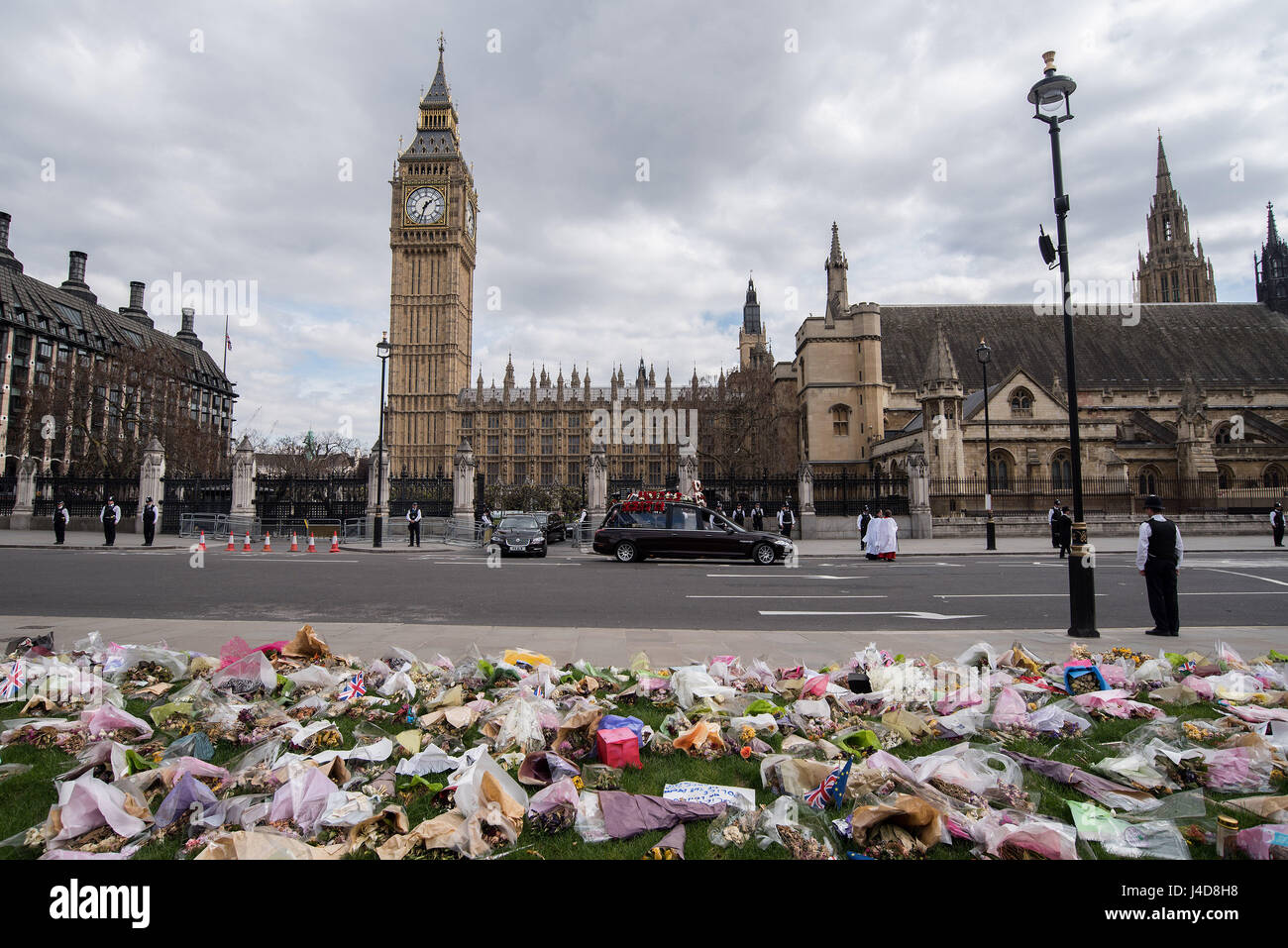PC Keith Palmer Funeral Procession at the Houses of Parliament ...
