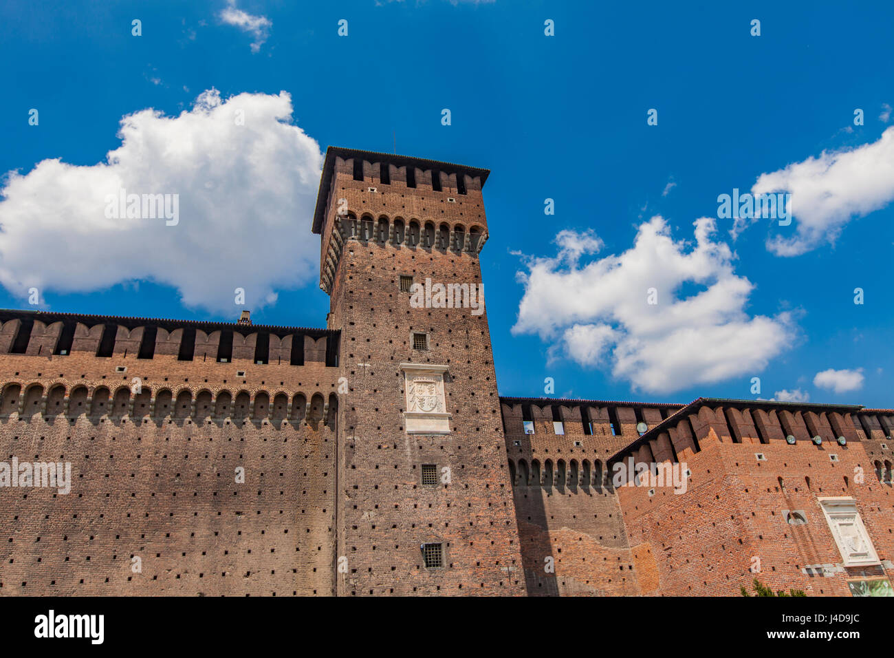 Milan detail sforza castle hi-res stock photography and images - Alamy