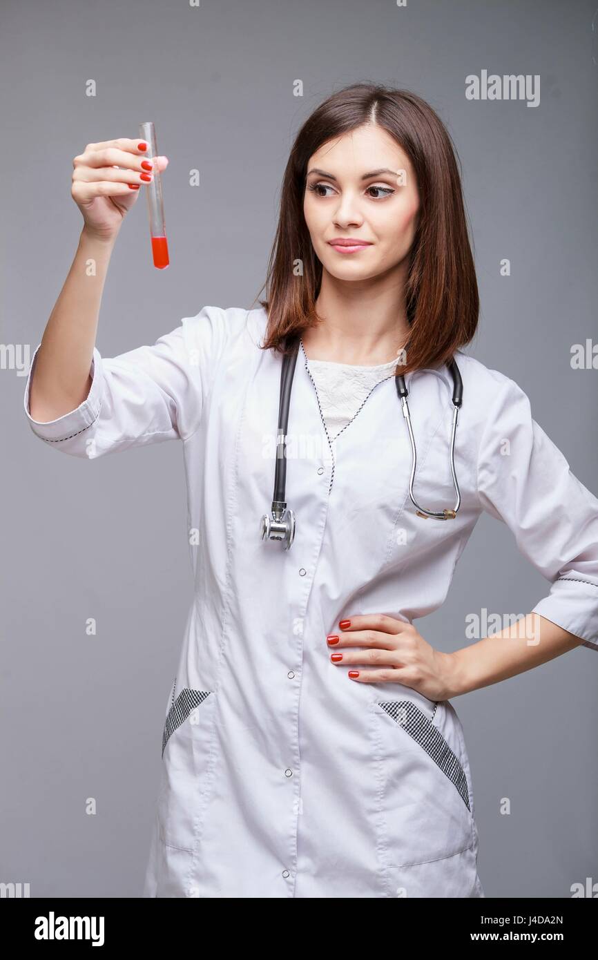Pretty young nurse stethoscope hi-res stock photography and images - Alamy