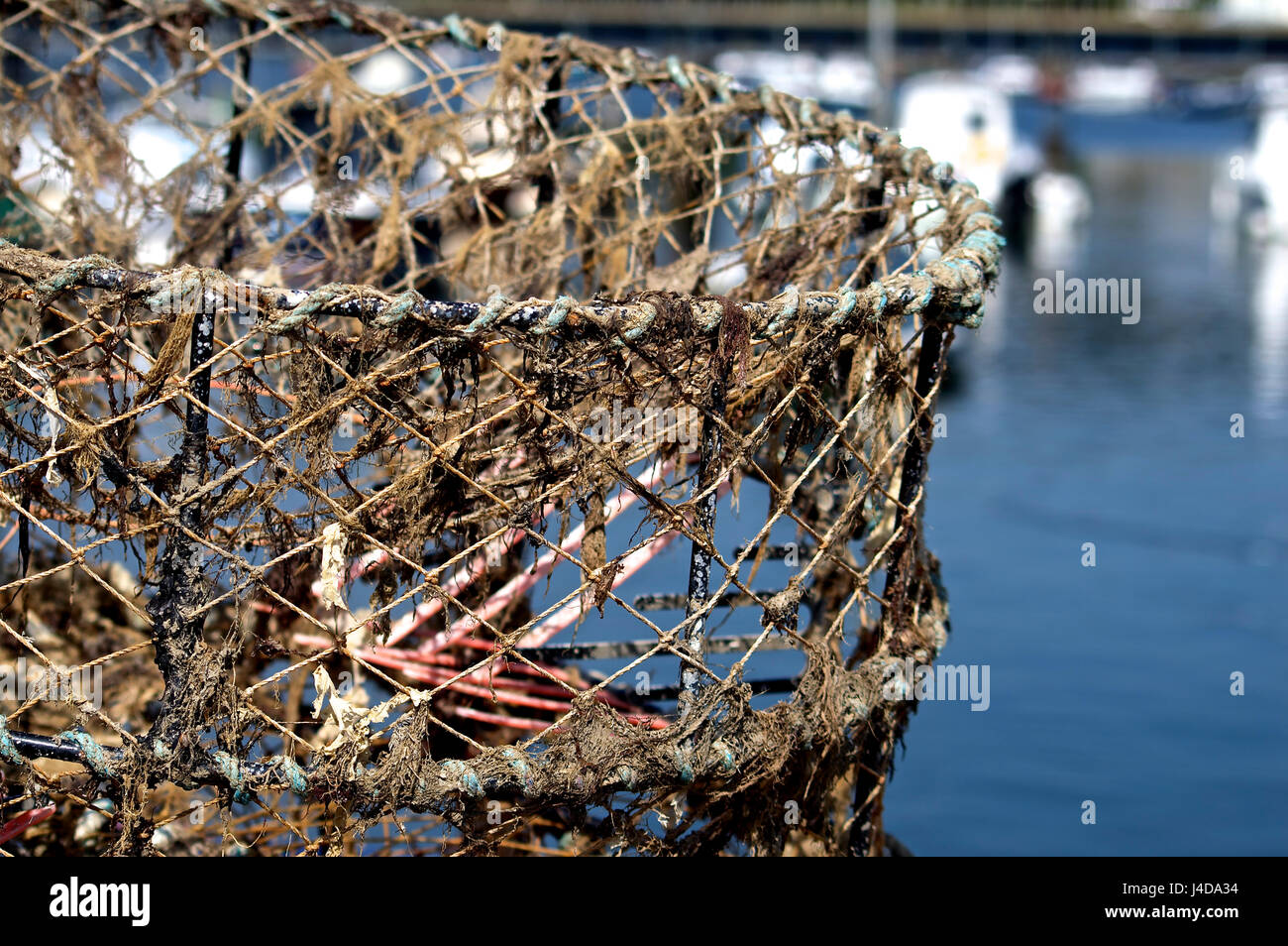Old crab fishing gear hi-res stock photography and images - Alamy