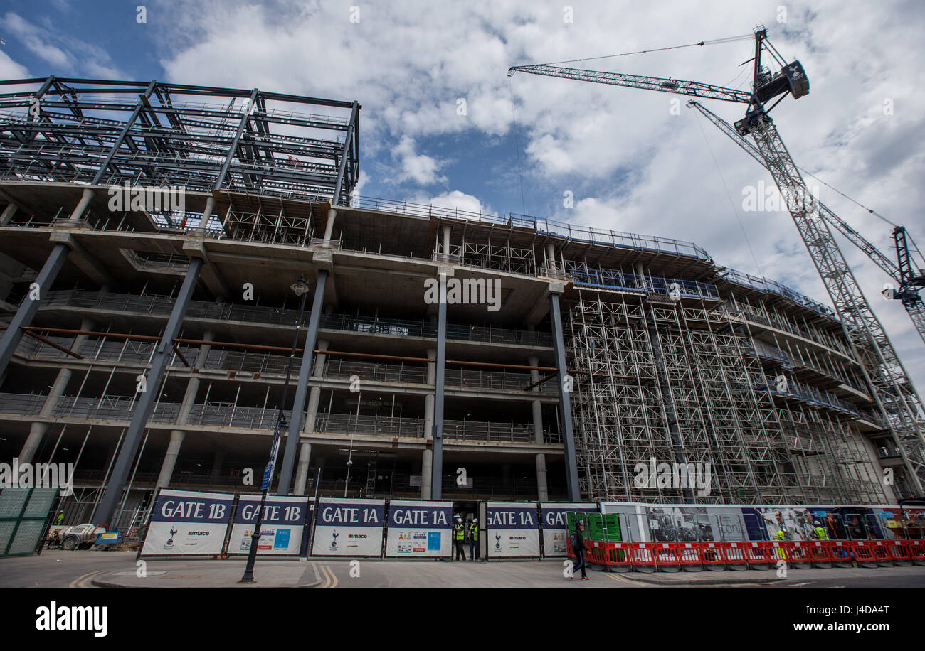General view of building works at the new Tottenham Hotspur stadium ...