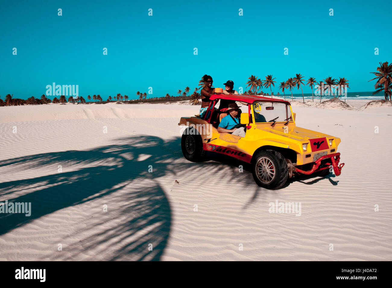 Brazil, Buggy tour through the dunes of Mangue Seco, Bahia Stock Photo ...