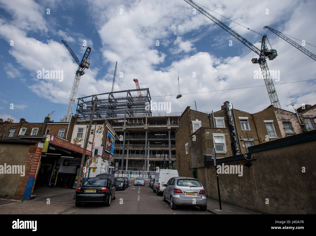 General view of building works at the new Tottenham Hotspur stadium ...