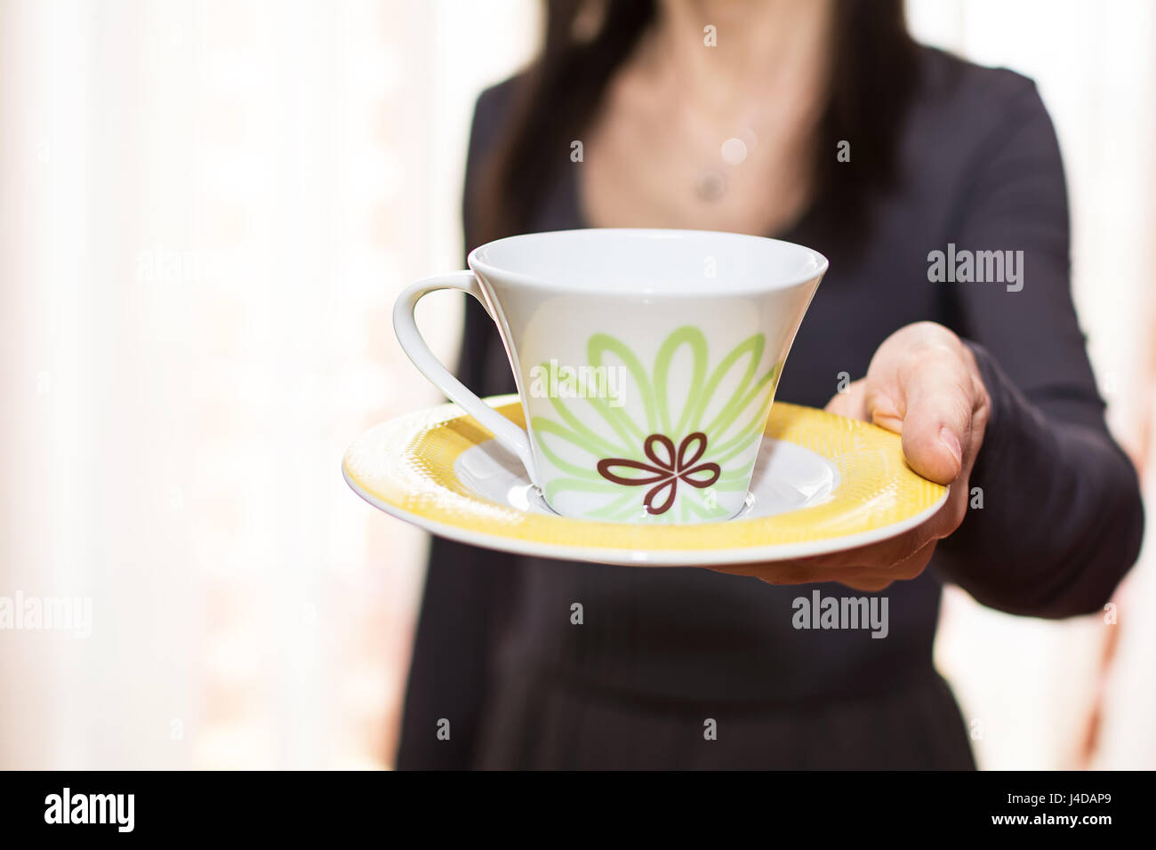 Offering coffee hi-res stock photography and images - Alamy