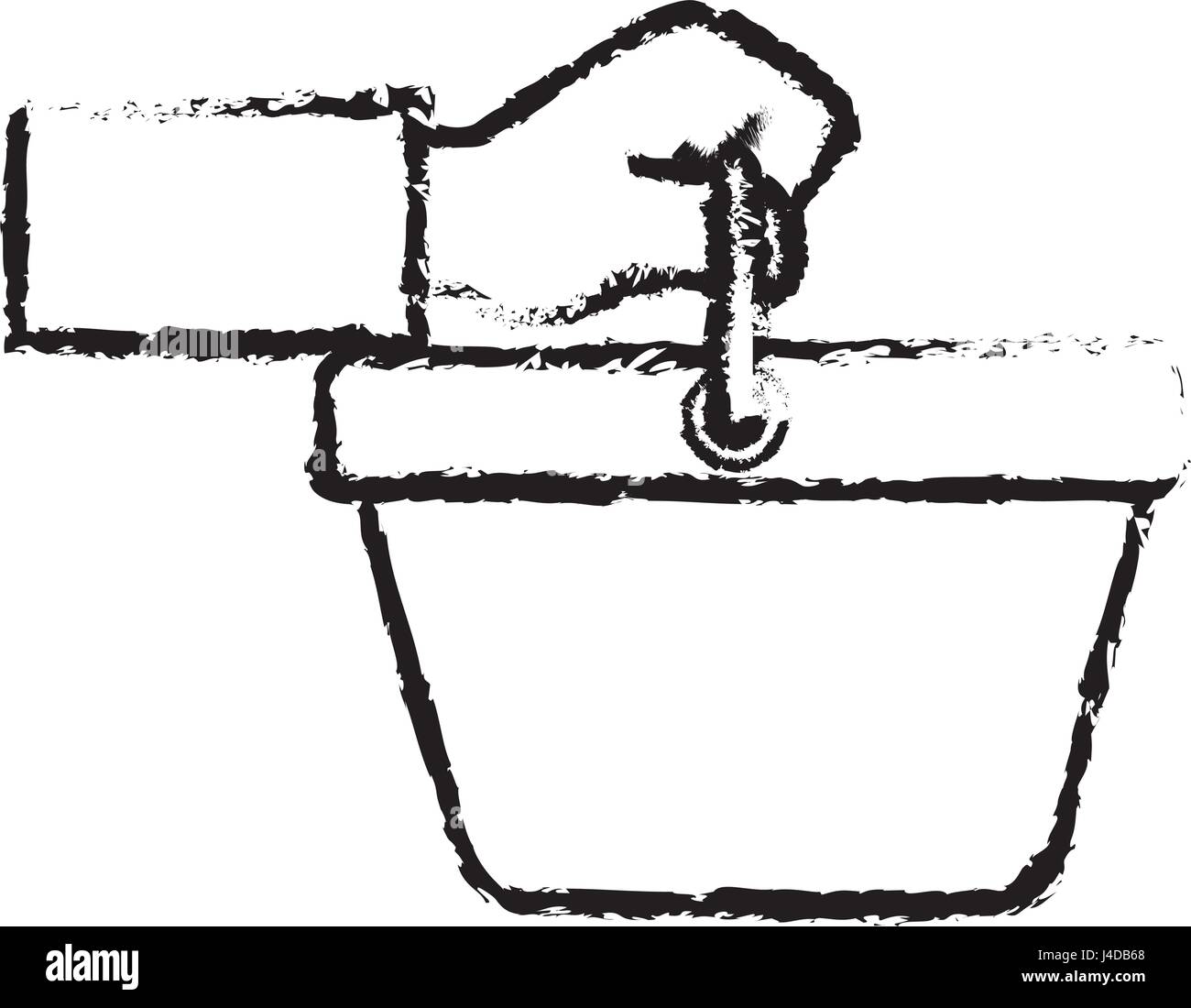 Hand carry basket Stock Vector Images - Alamy