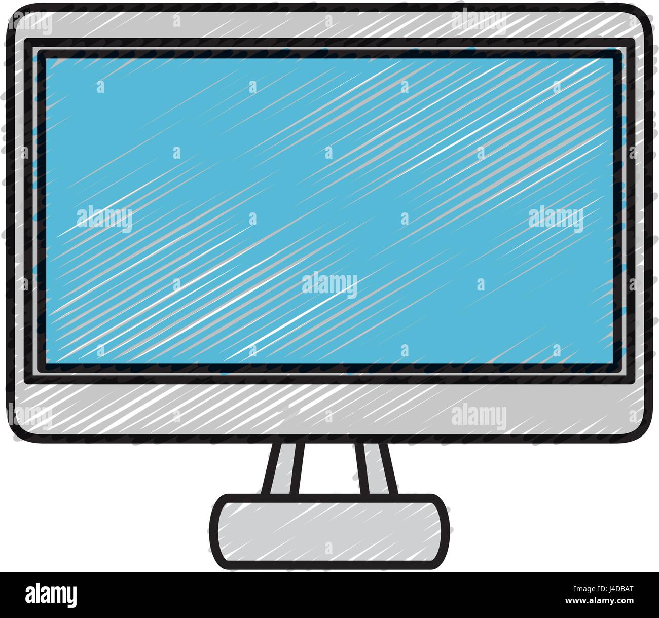 computer desktop isolated icon Stock Vector Image & Art - Alamy