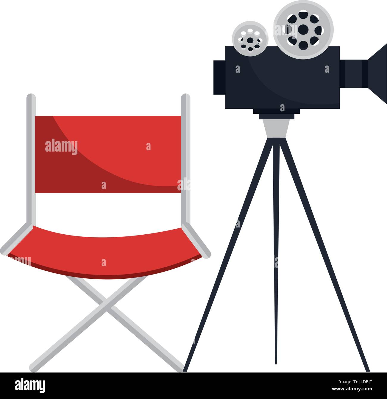 video camera cinema with director chair Stock Vector Image & Art - Alamy