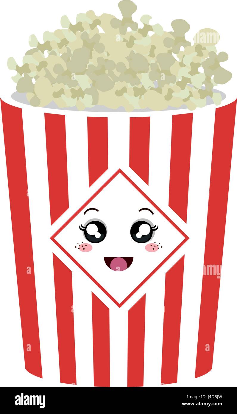 Salted popcorn fast food Stock Vector Images - Alamy