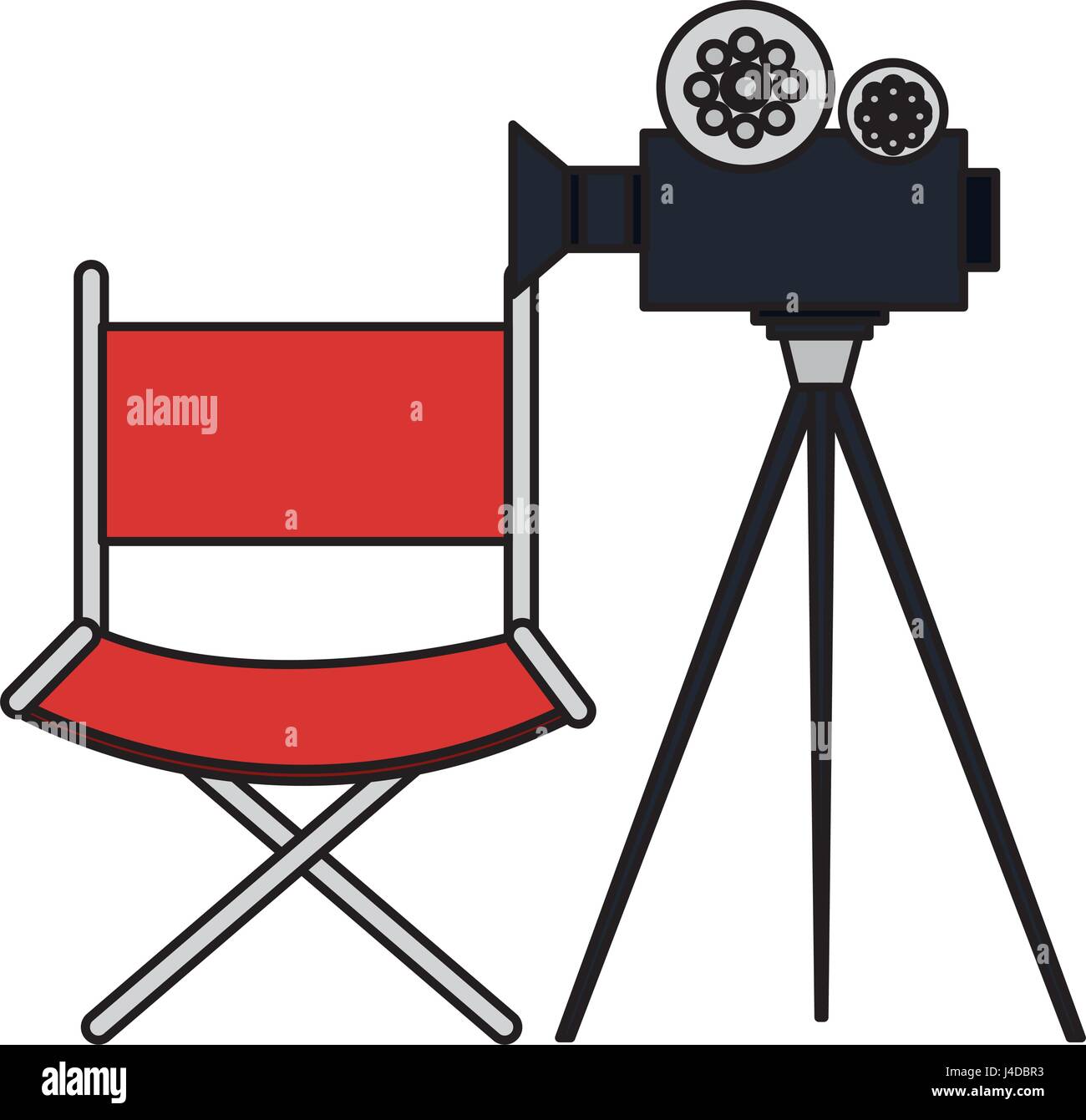video camera cinema with director chair Stock Vector Image & Art - Alamy