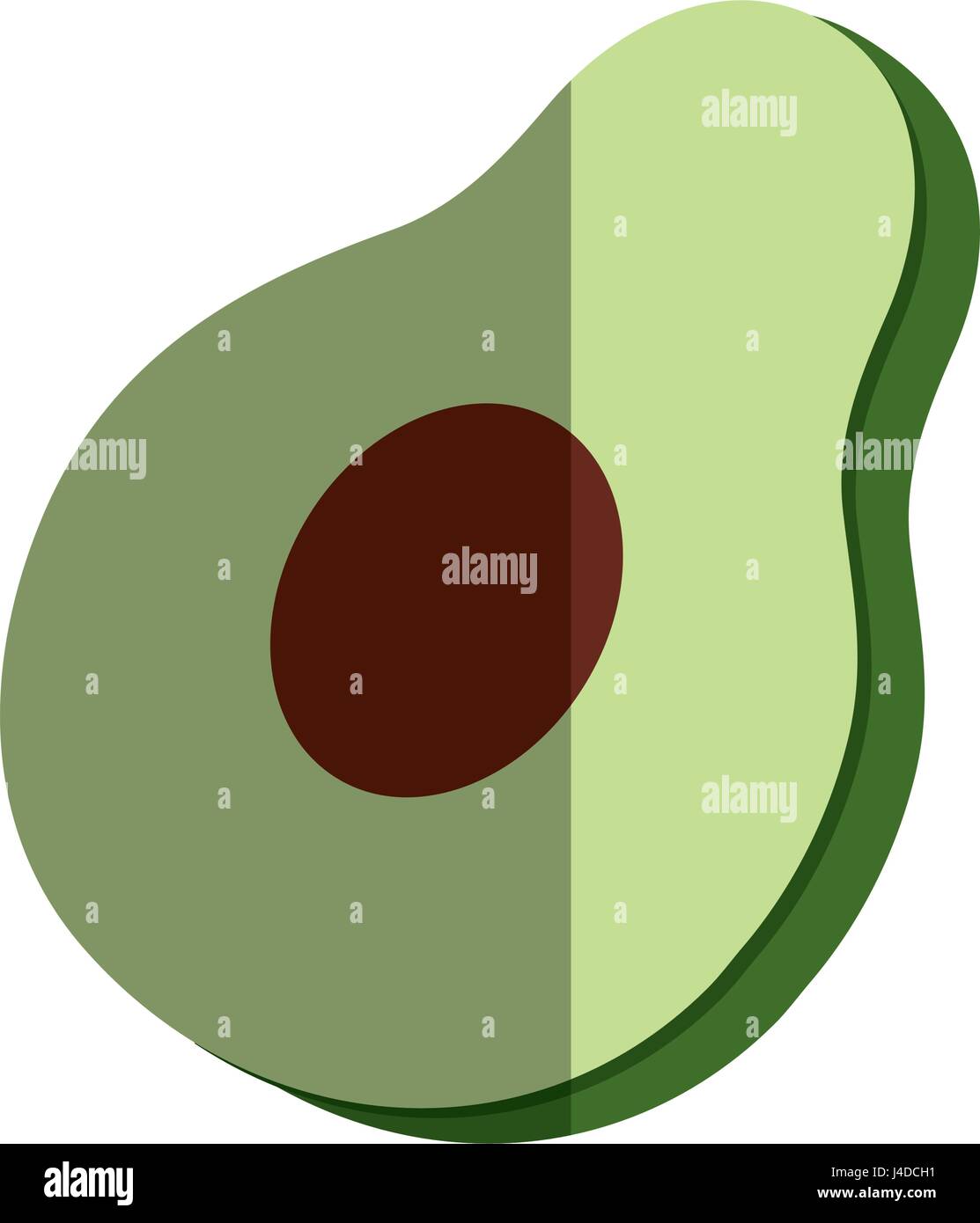 half avocado vegetable healthy food Stock Vector Image & Art - Alamy