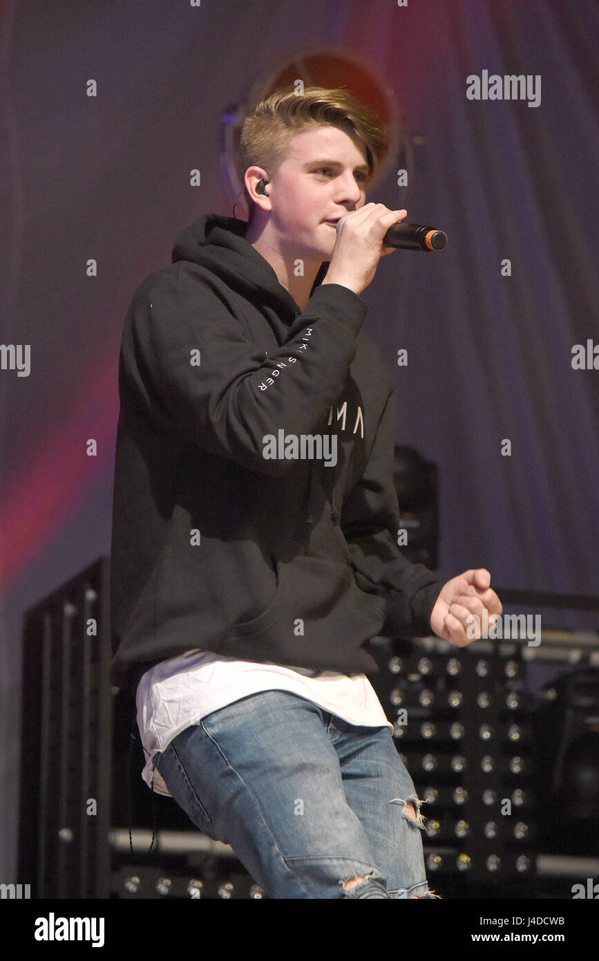 Mike Singer performing during his 'Karma' tour at Huxleys Neue Welt in ...