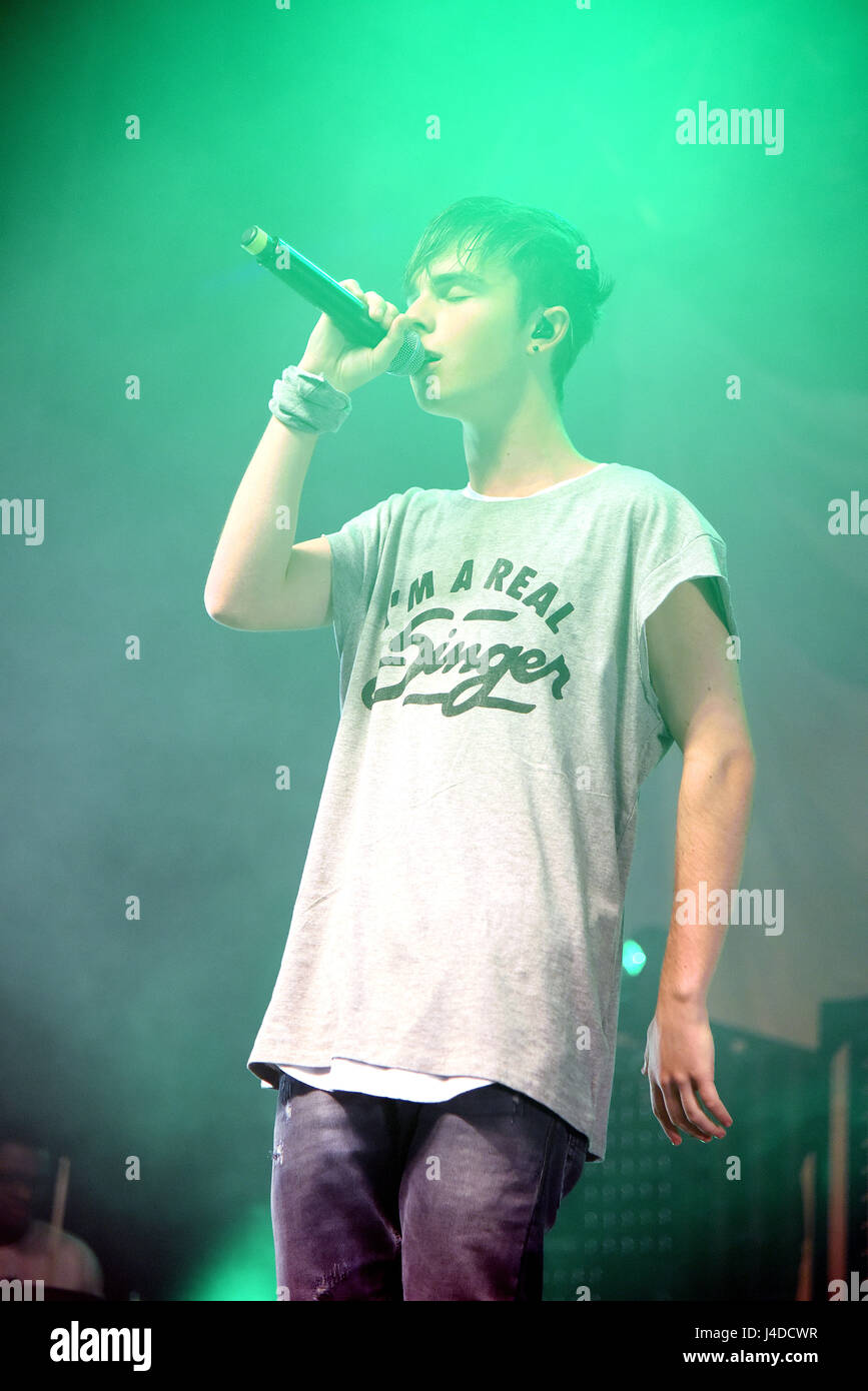 Mike Singer performing during his 'Karma' tour at Huxleys Neue Welt in ...