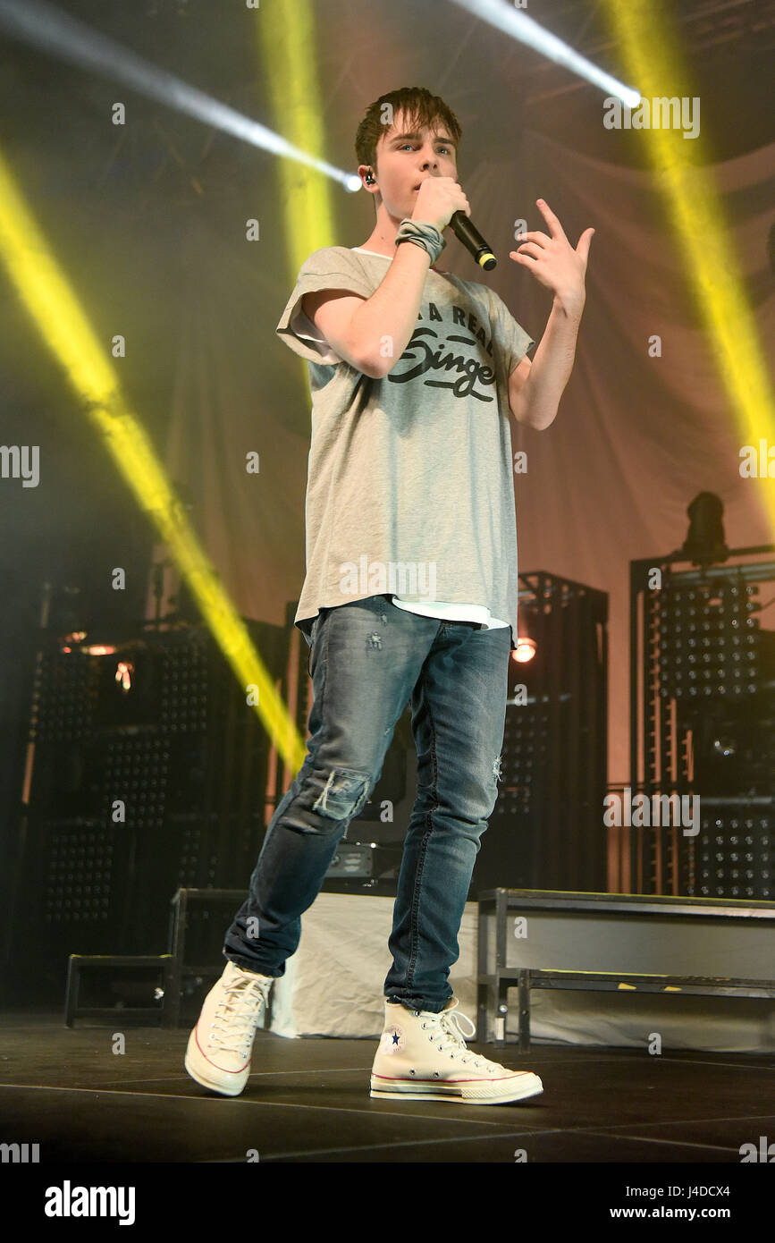 Mike Singer performing during his 'Karma' tour at Huxleys Neue Welt in ...