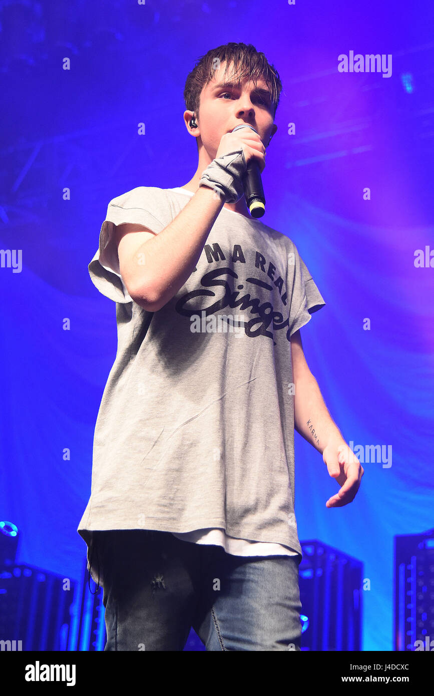 Mike Singer performing during his 'Karma' tour at Huxleys Neue Welt in ...