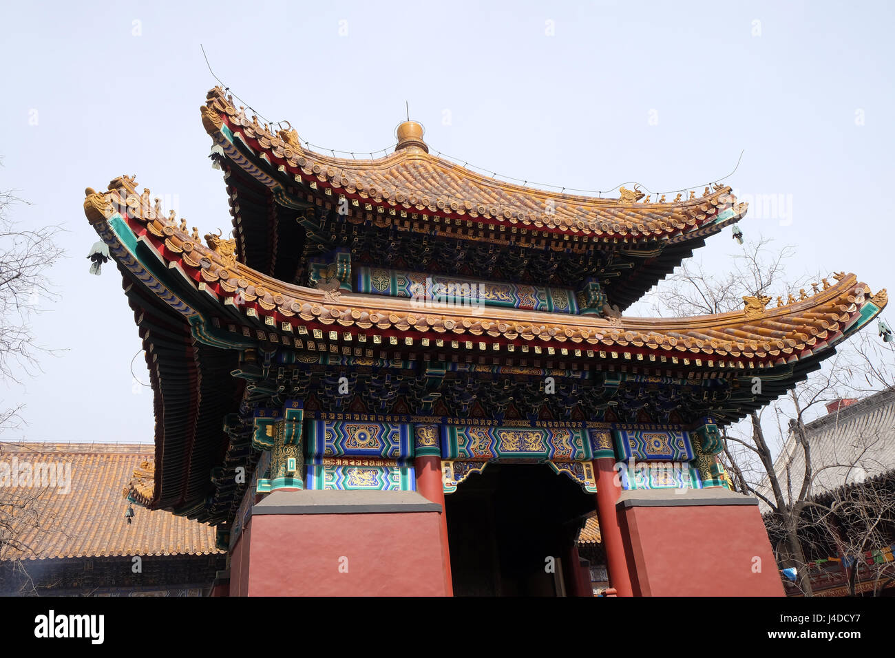 Lama Yonghe Temple in Beijing, China, February 25, 2016 Stock Photo - Alamy