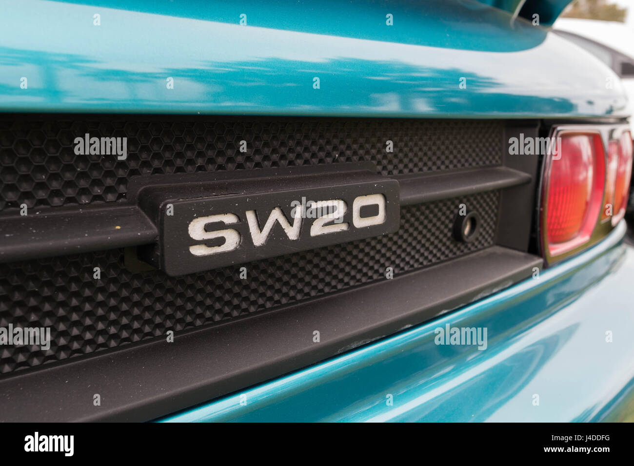 Long Beach, USA - May 6 2017: Toyota MR2 1993 SW20 emblem on display ...