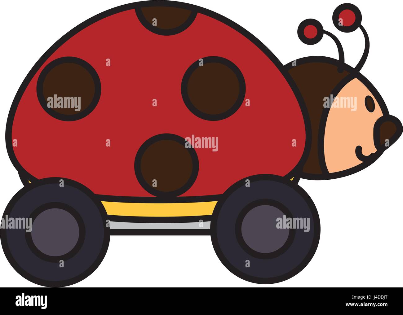 ladybug with wheels icon Stock Vector Image & Art - Alamy