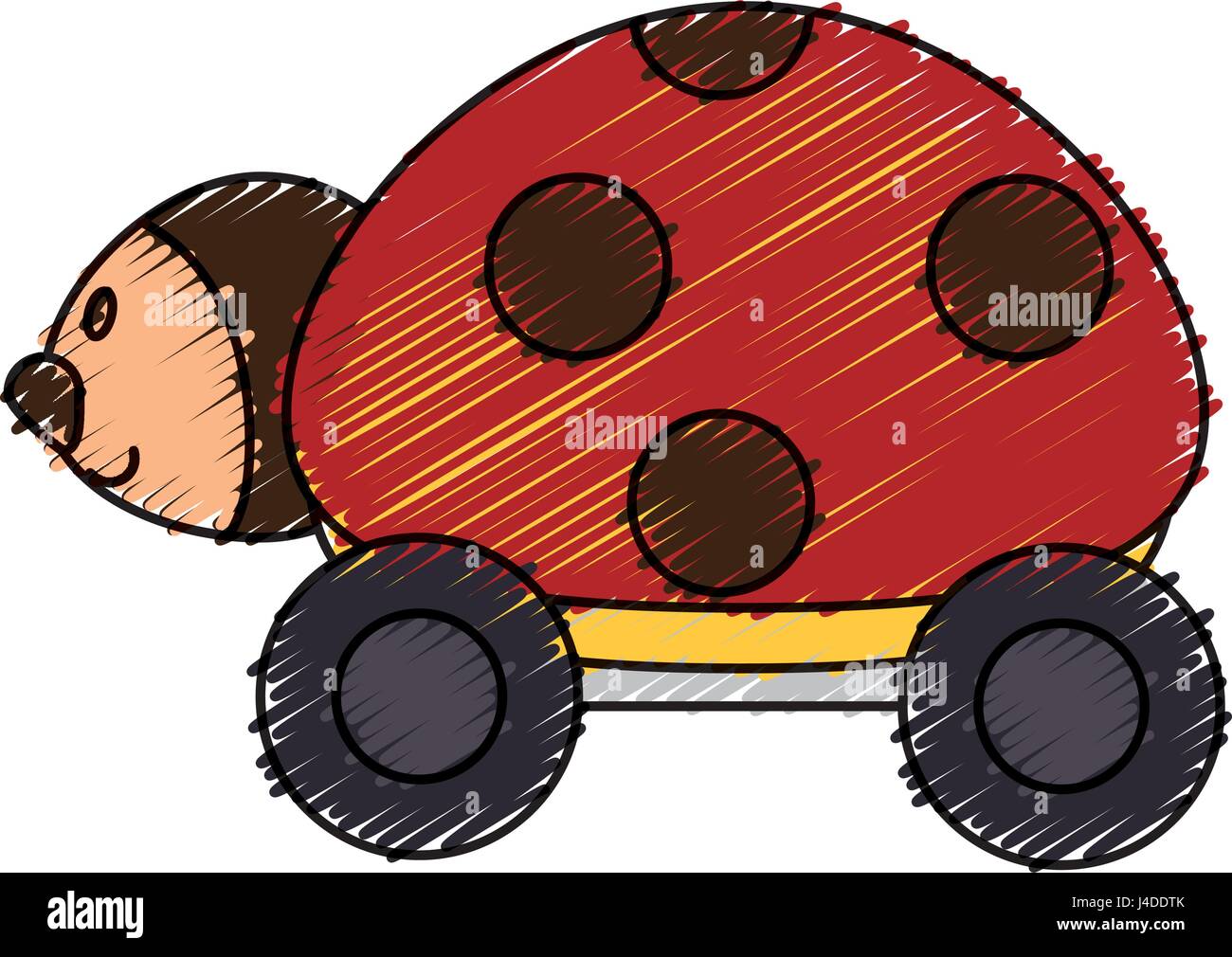 ladybug with wheels icon Stock Vector Image & Art - Alamy