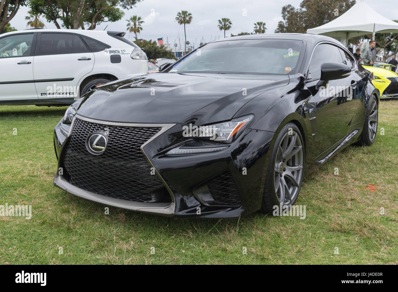 Long Beach, USA - May 6 2017: Lexus RC F on display during the 22nd ...