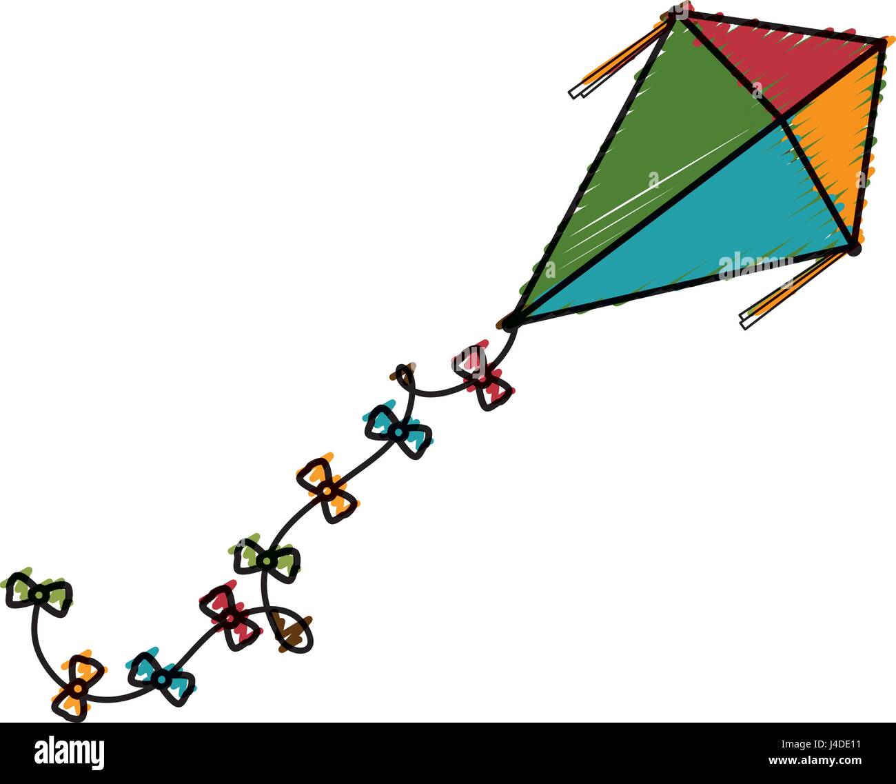 cute kite flying icon Stock Vector Image & Art - Alamy