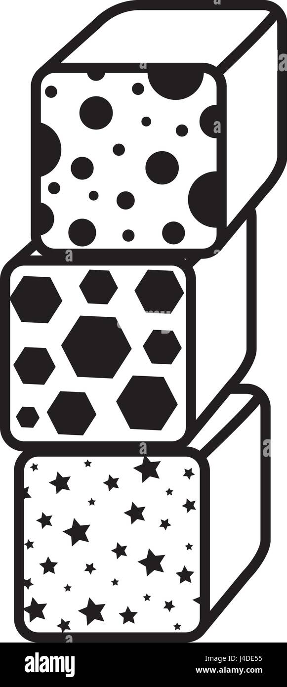cubes blocks toy icon Stock Vector Image & Art - Alamy