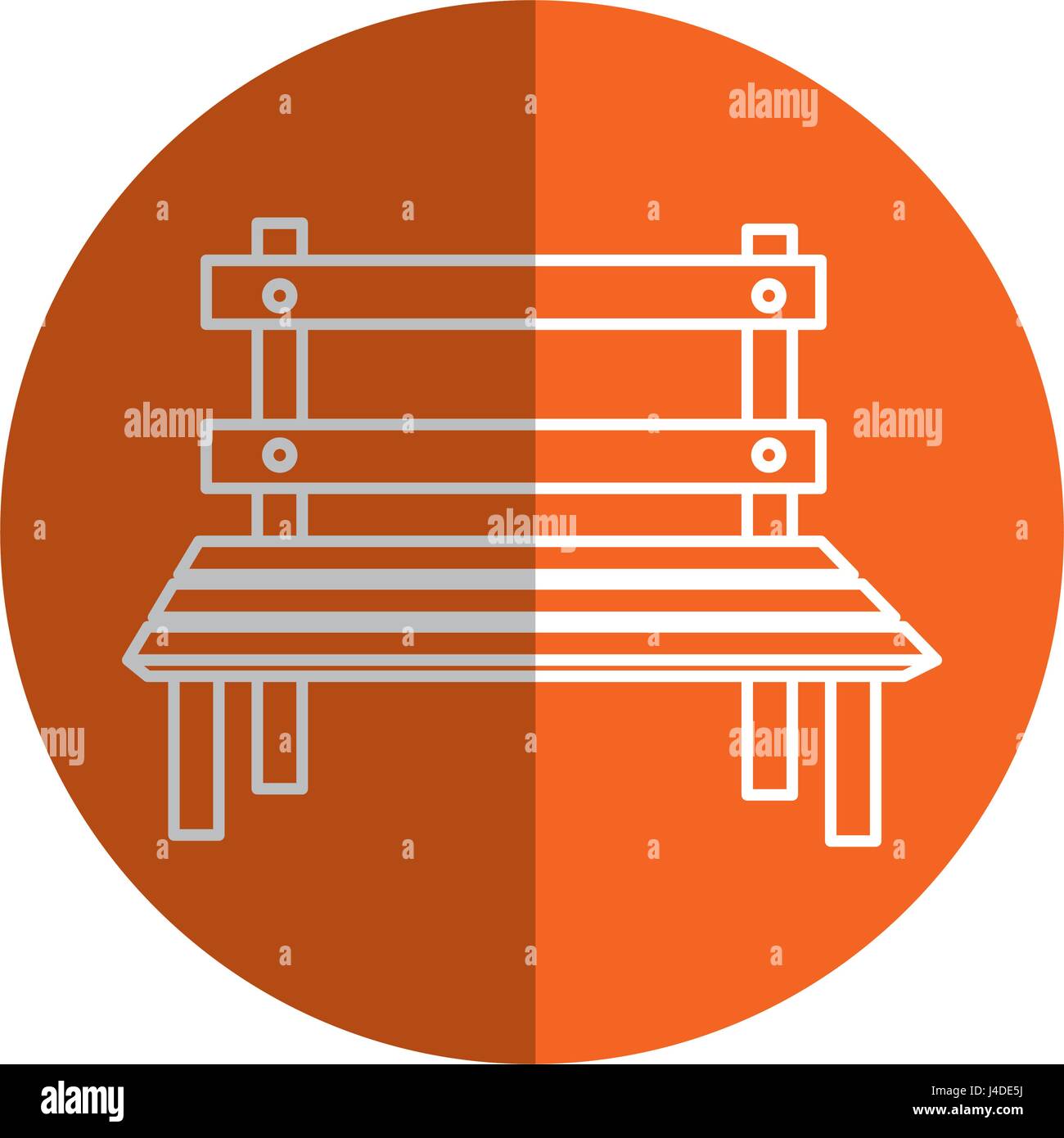 park chair isolated icon Stock Vector Image & Art - Alamy