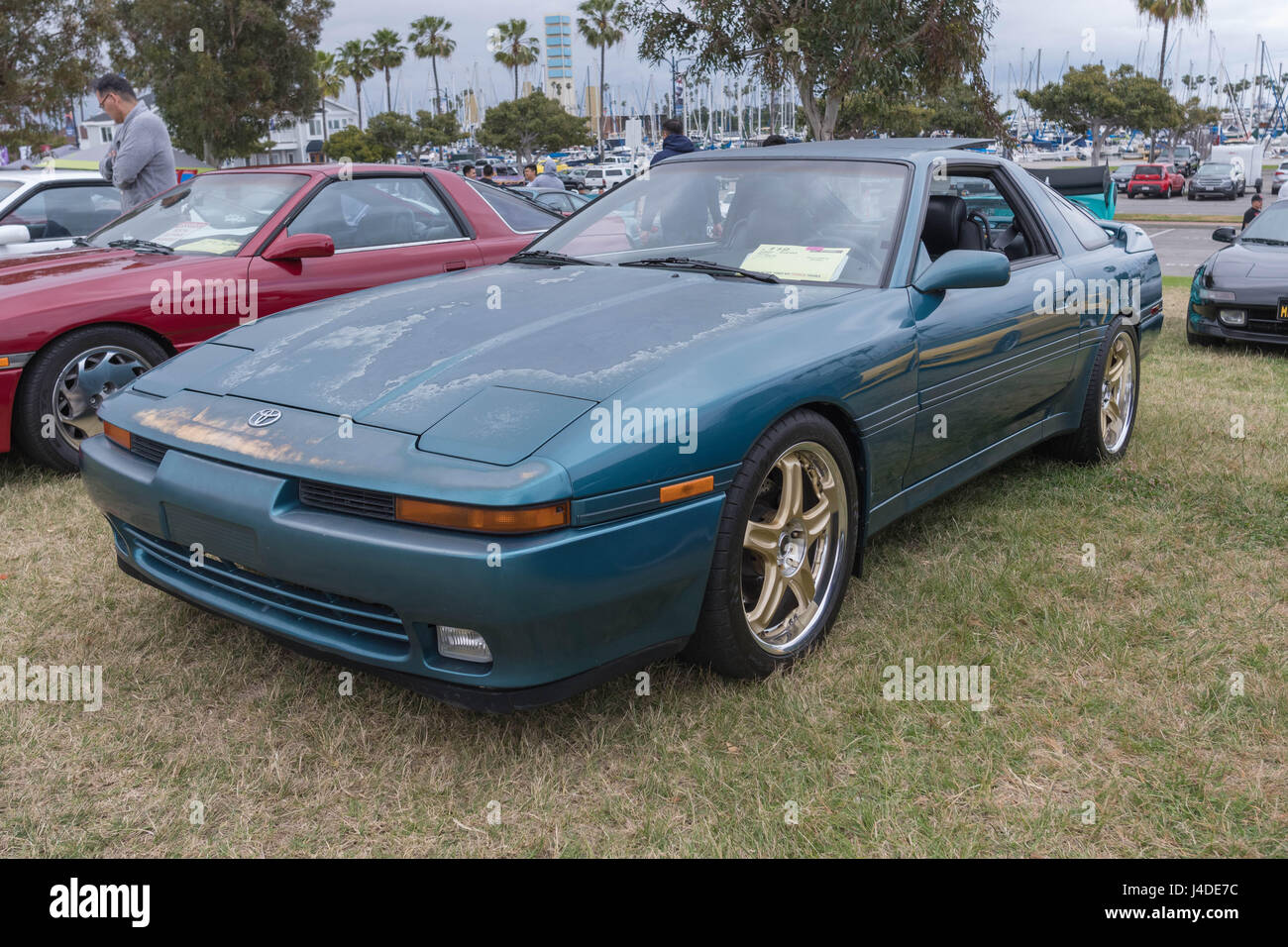 Long Beach, USA - May 6 2017: Toyota Supra 1992 on display during the ...