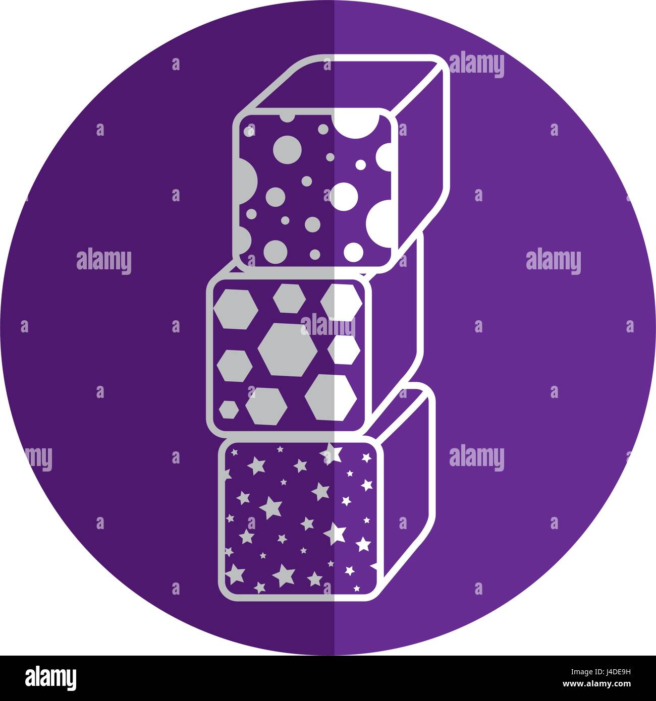 cubes blocks toy icon Stock Vector Image & Art - Alamy
