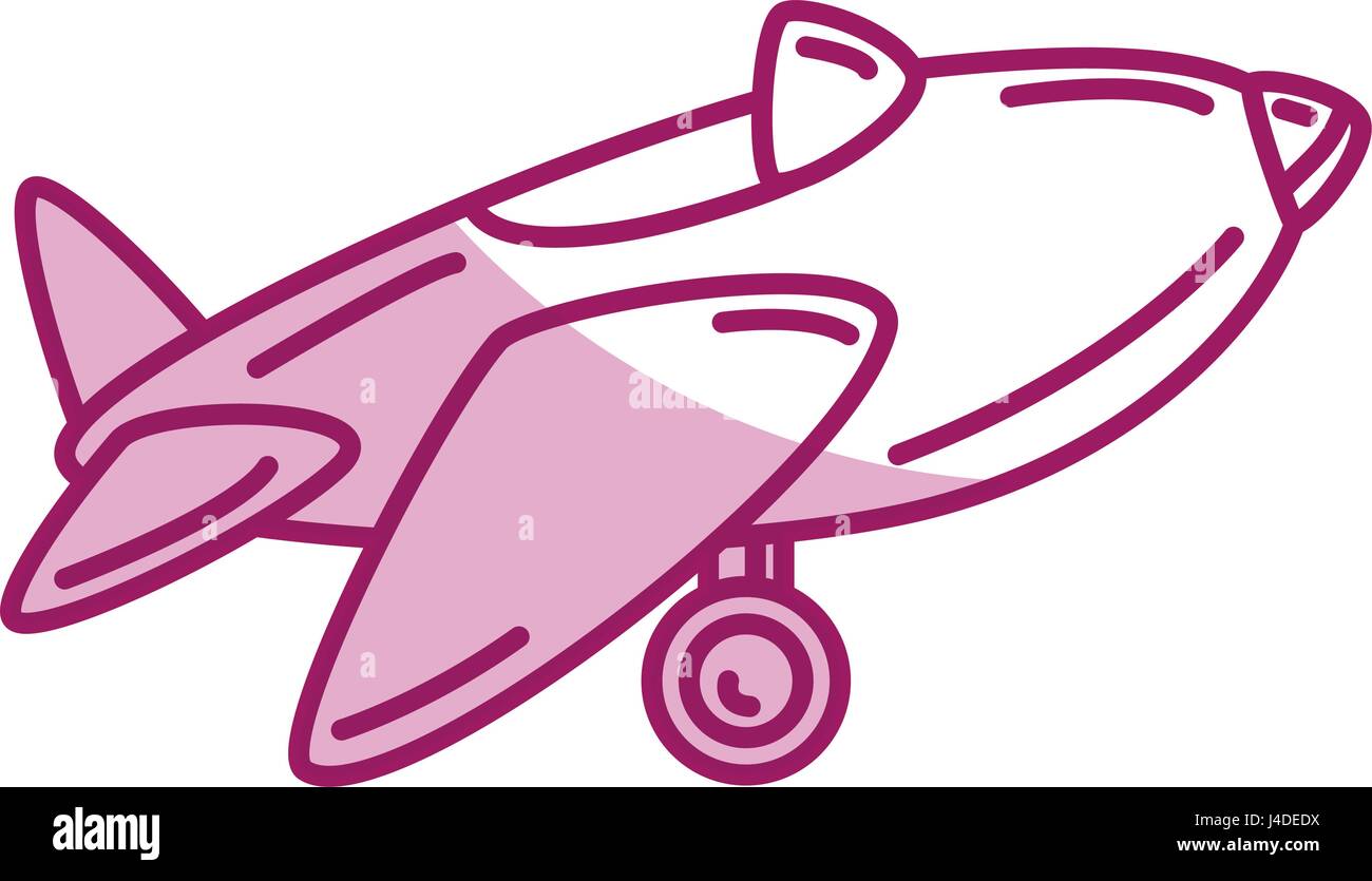 cute airplane toy icon Stock Vector Image & Art - Alamy