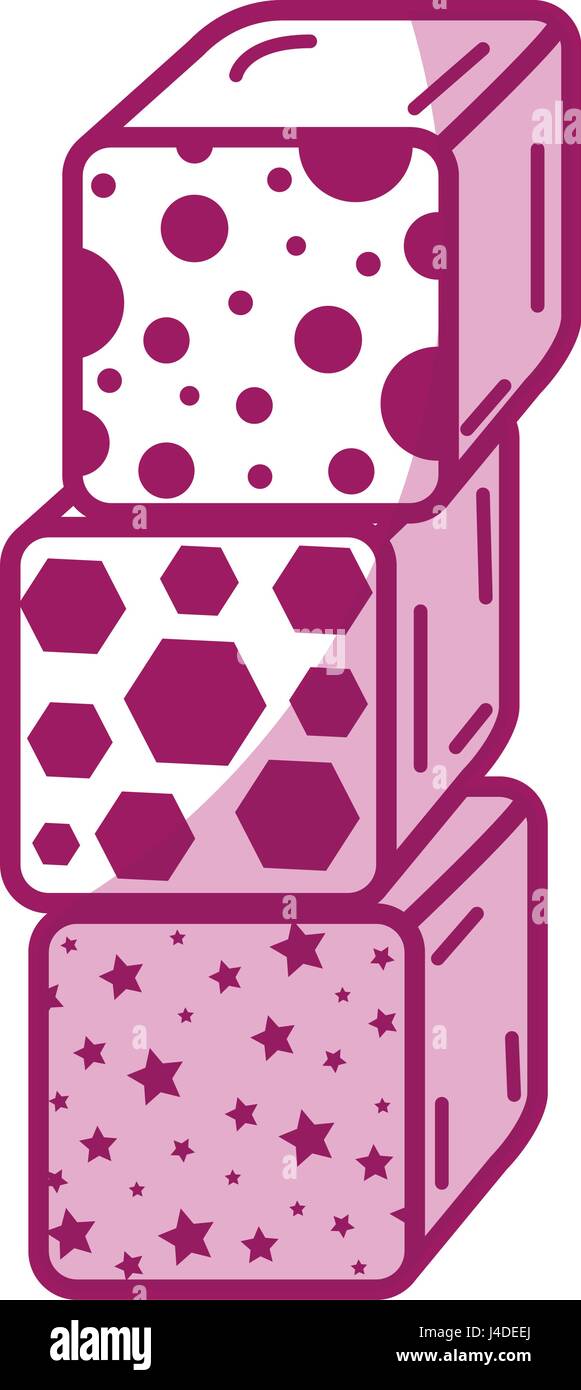 Wooden cubes blocks on Stock Vector Images - Alamy