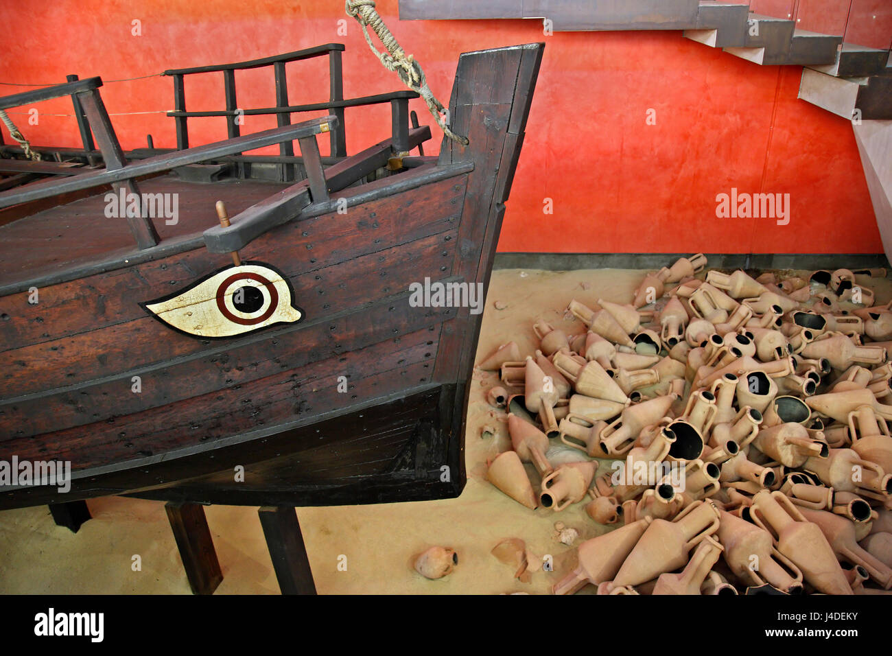 The Kyrenia II shiip, an exact replica of an ancient Greek ship of the ...