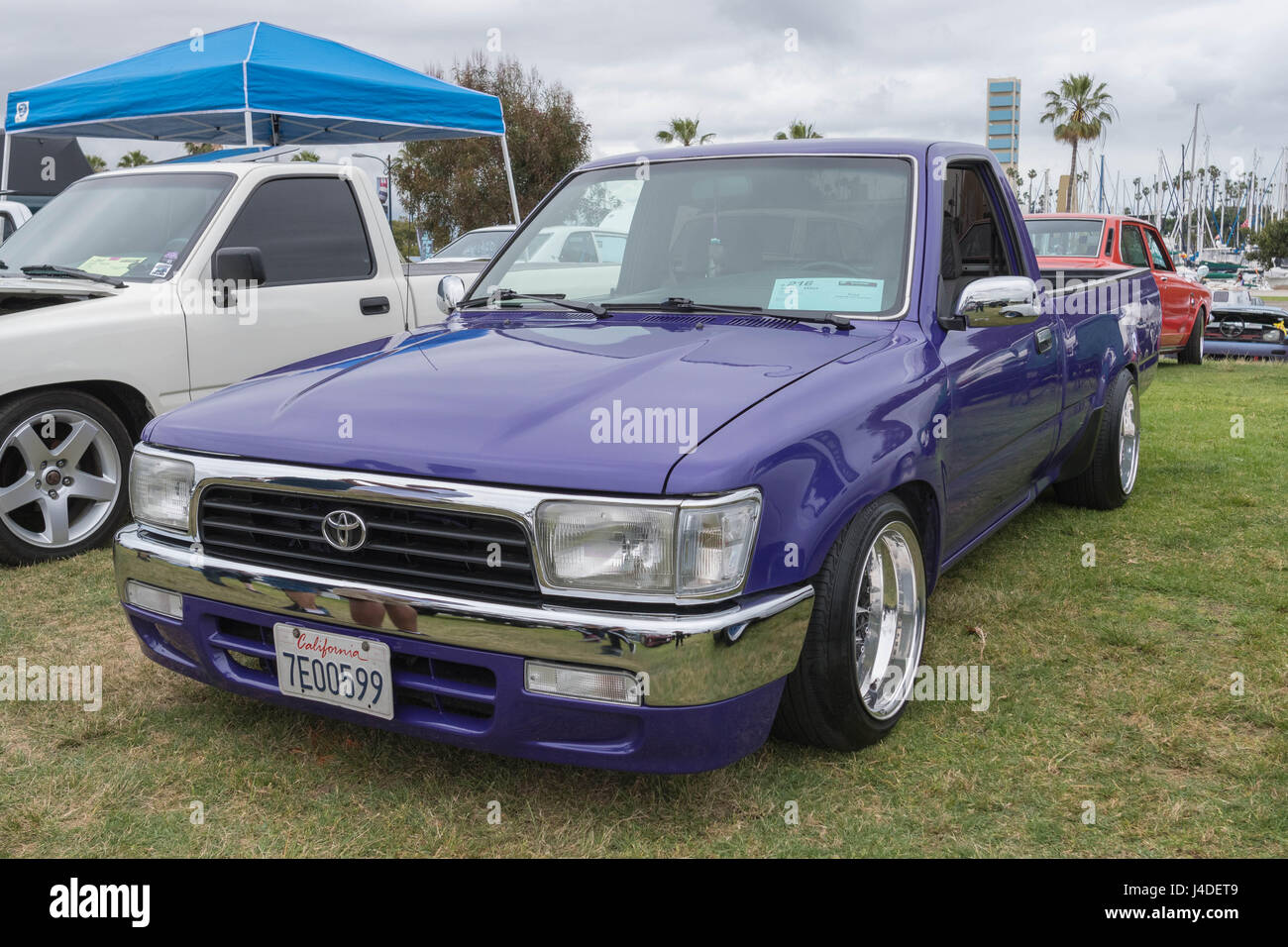 Long Beach, USA - May 6 Toyota Hilux 1990 on display during the 22nd ...