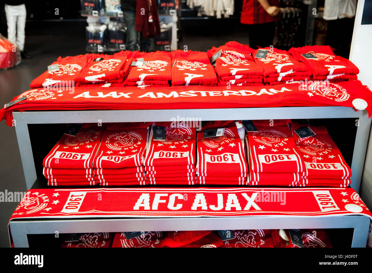 Ajax fotball club shop interior on Amsterdam Arena, Netherlands Stock ...