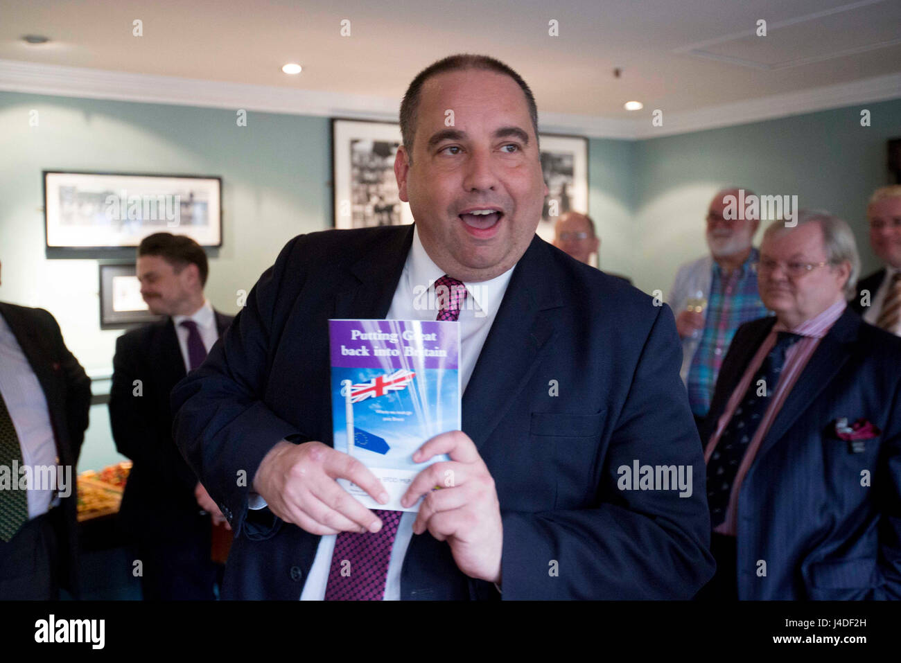 Ukip MEP Bill Etheridge speaks at the launch of his new book, Putting ...